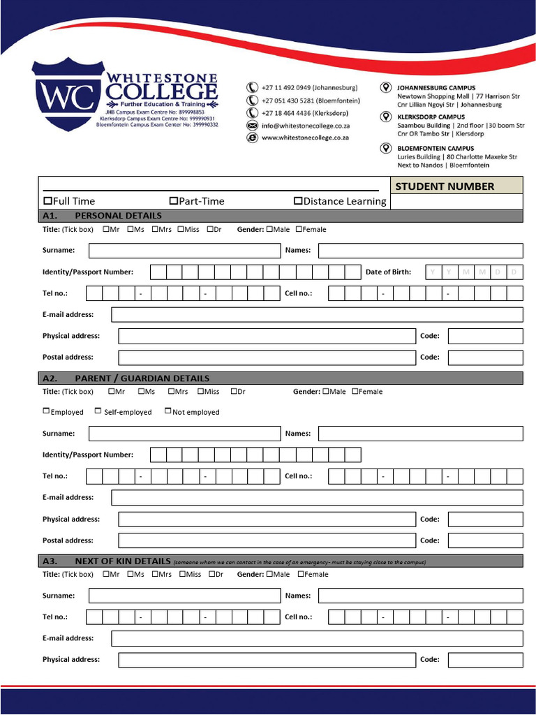 2025 Matric Rewrite Registration Form 1 | PDF | Indemnity