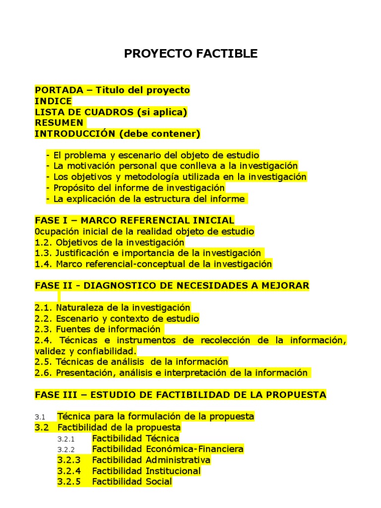 Proyecto Factible 1 | PDF