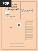 Chithambara Maths Challenge Year 3 2016 | PDF