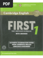 Cambridge English First Practice Test Plus 2 | PDF