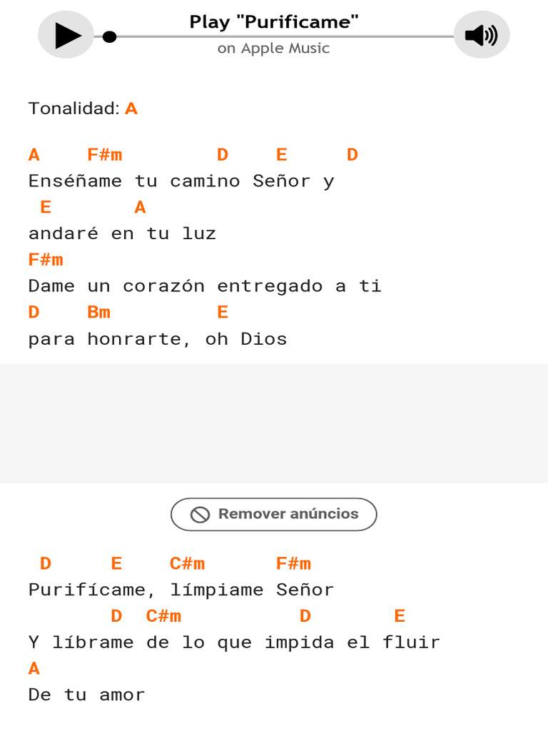 Purificame - Marcos Witt - Cifra Club | PDF