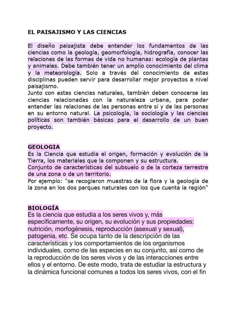 Paisajismo U Su Relacion Con Otras Ciencias 31 | PDF | Clima | Organismos
