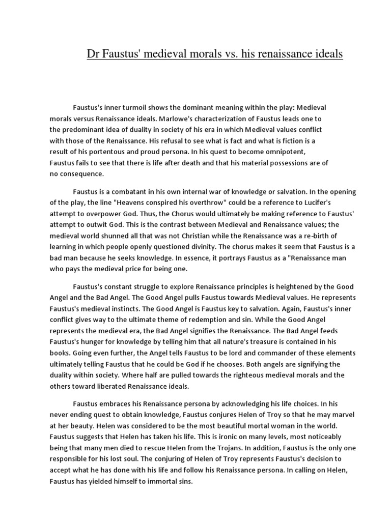 DR Faustus | PDF | Helen Of Troy | Hell