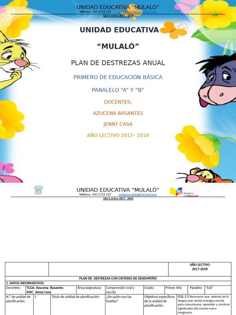 Plan de Destreza 2017-2018 Correcion | PDF | Dialecto | Lengua española