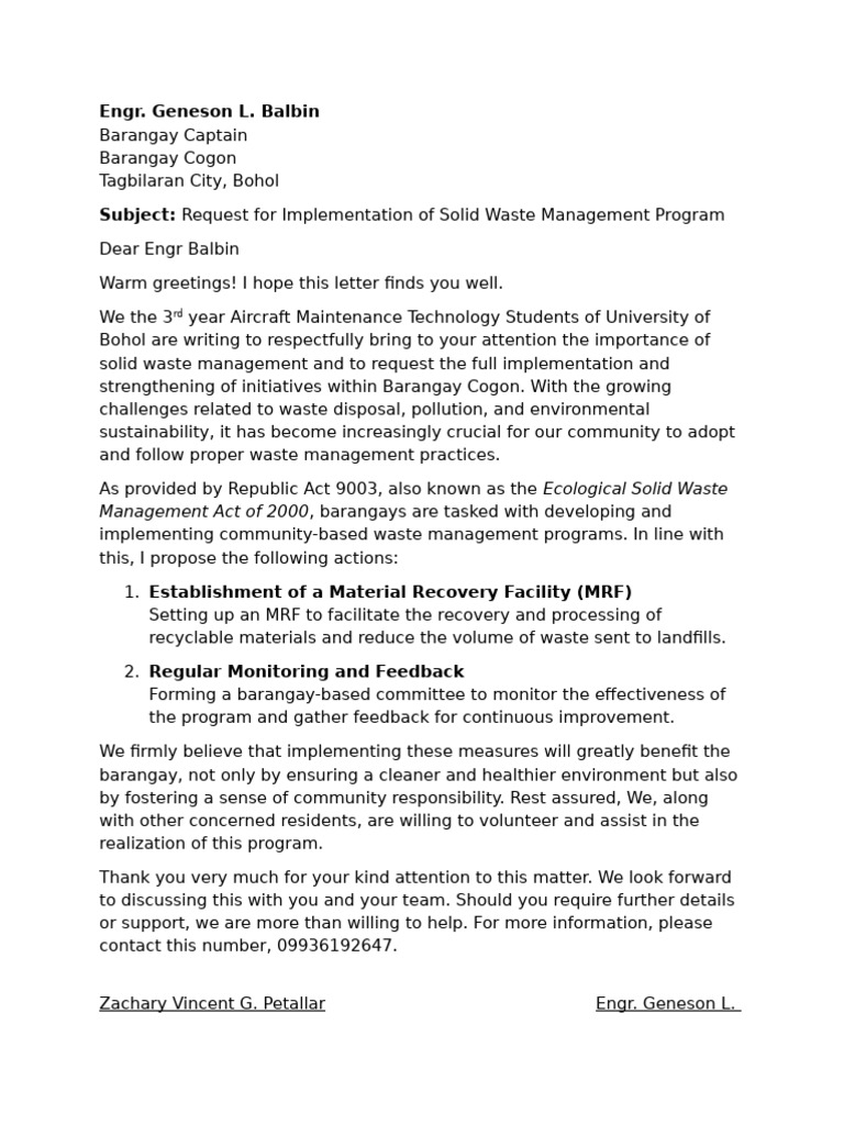 Environmental Letter | PDF