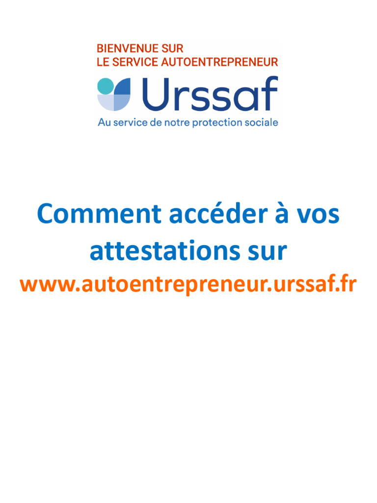 Urssaf Guide Attestation 2022 | PDF