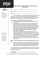 UIL Physical Evaluation Form 2025 | PDF | Physical Examination | Heart