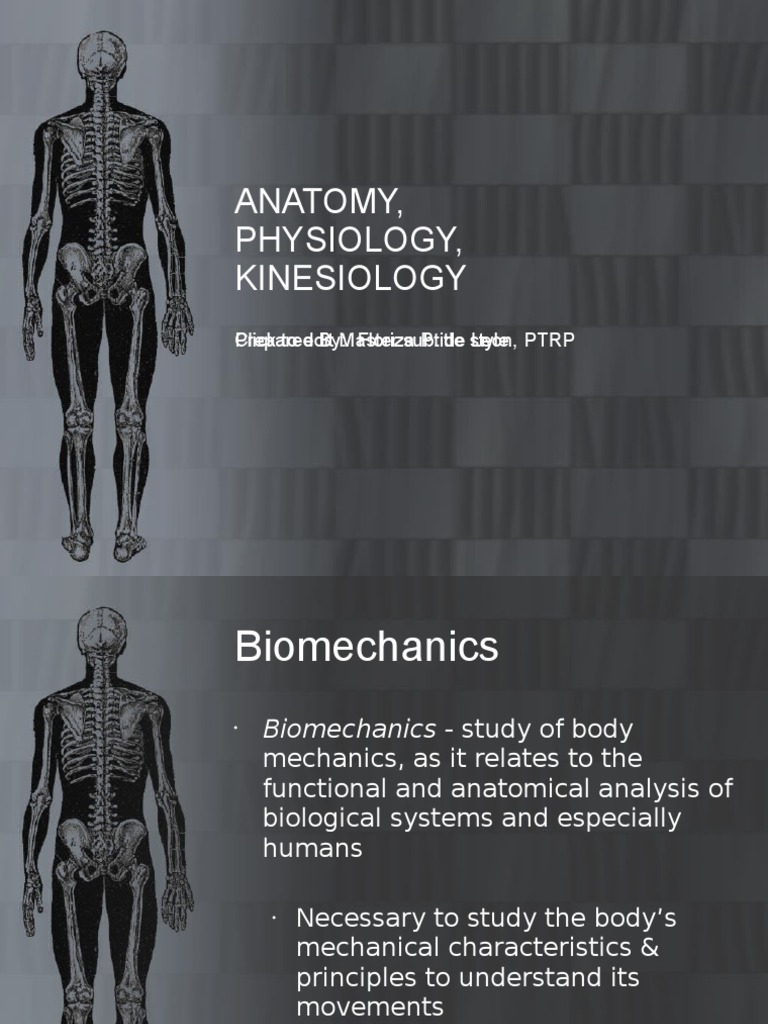 Anatomy, Physiology, Kinesiology | PDF | Elbow | Muscle Contraction