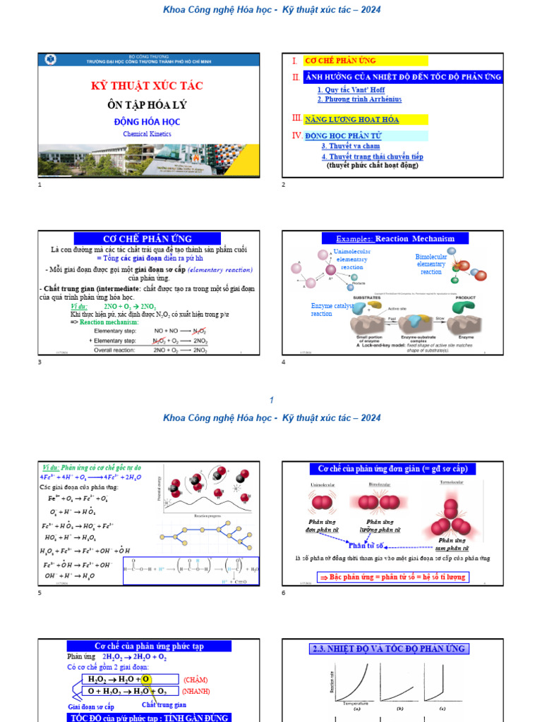 Ktxt-Ôntap Hly2 - Co Che Pu-Ah Nhiet Do - Dong Hoc Phan Tu | PDF