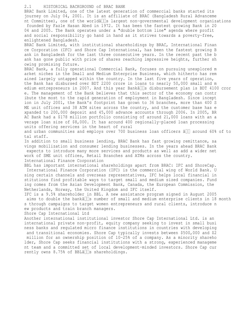 History and Growth of BRAC Bank | PDF | International Finance ...