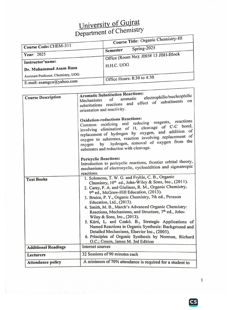 6th Semester Outline-1 | PDF | Solid | Nanomaterials