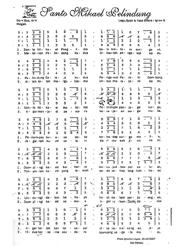 Semua Lingk - Santo Mikael Pelindung-1 | PDF