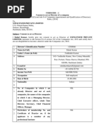 Consent to Act as Director - Form 45 | PDF | Social Institutions ...