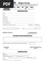 C OFF Leave Application Format | PDF