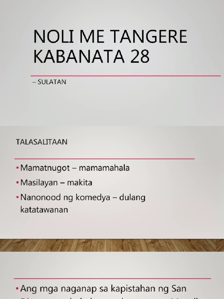 Tauhan Padre Salvi, Ibarra, Alperes, at Ilang Taganayon Na Saksi Sa ...