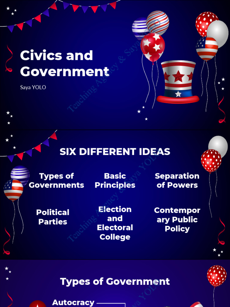 Civics and Government - Watermark | PDF | Democracy | Political Ideologies