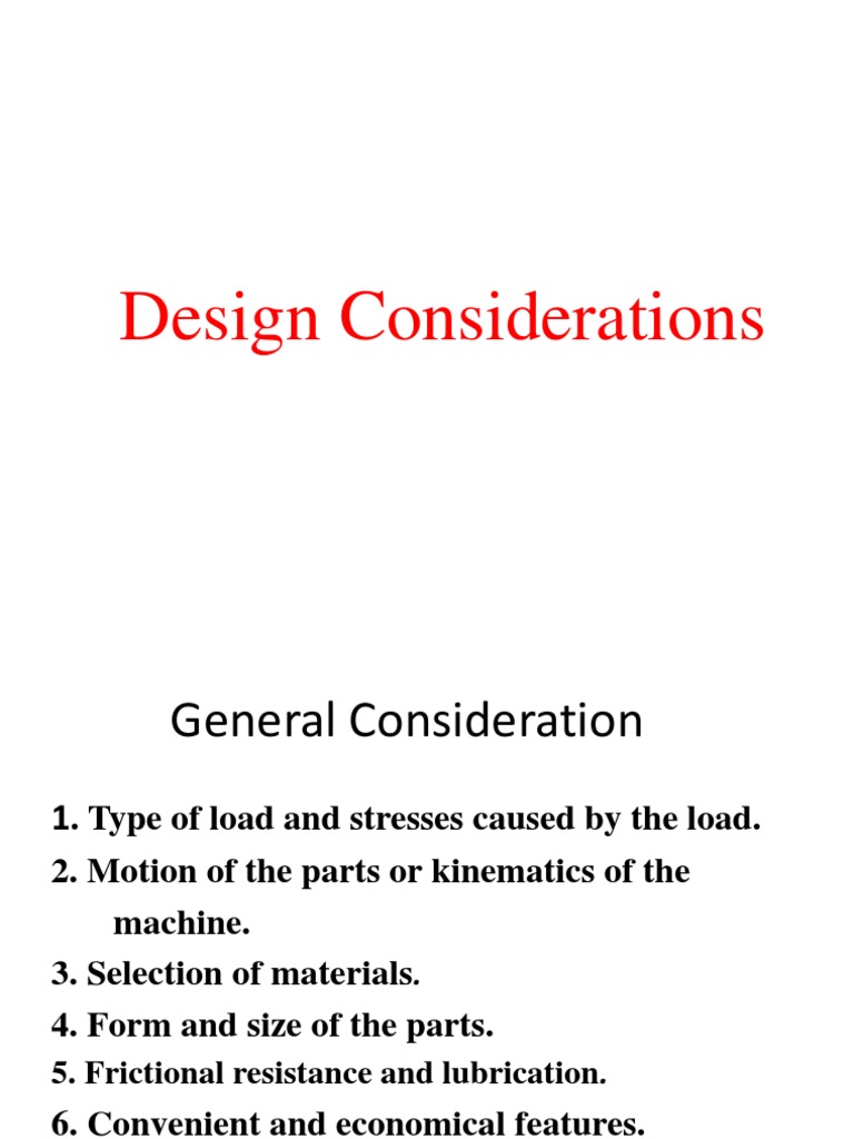 Machine Design Considerations Overview | PDF | Forging | Heat Treating