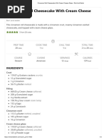 Preppy Kitchen Cheesecake Recipe | PDF | Fat | Cheesecake