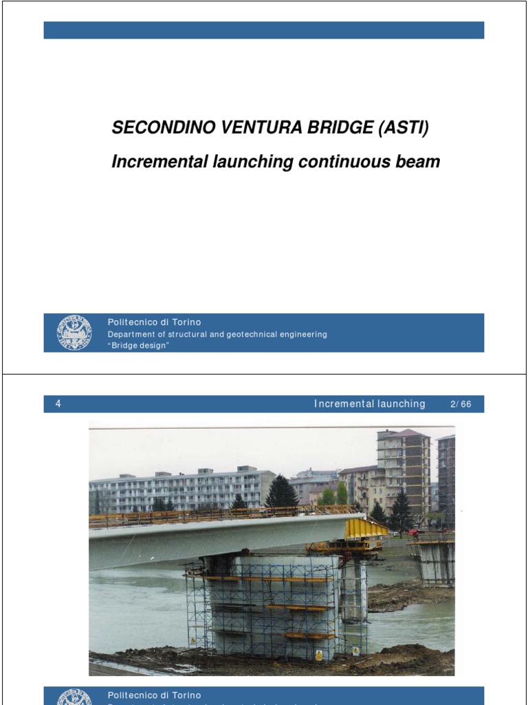Incremental Launching Technique for Railway Bridge Construction | PDF ...