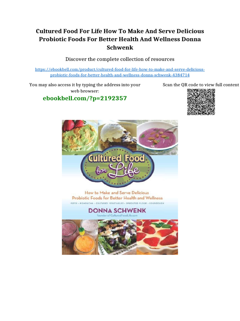 Cultured Food For Life How To Make and Serve Delicious Probiotic Foods ...