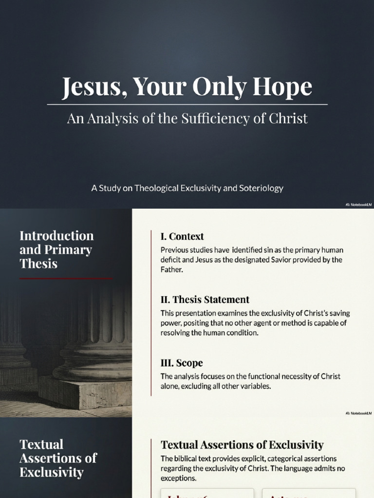 Jesus Your Only Hope | PDF