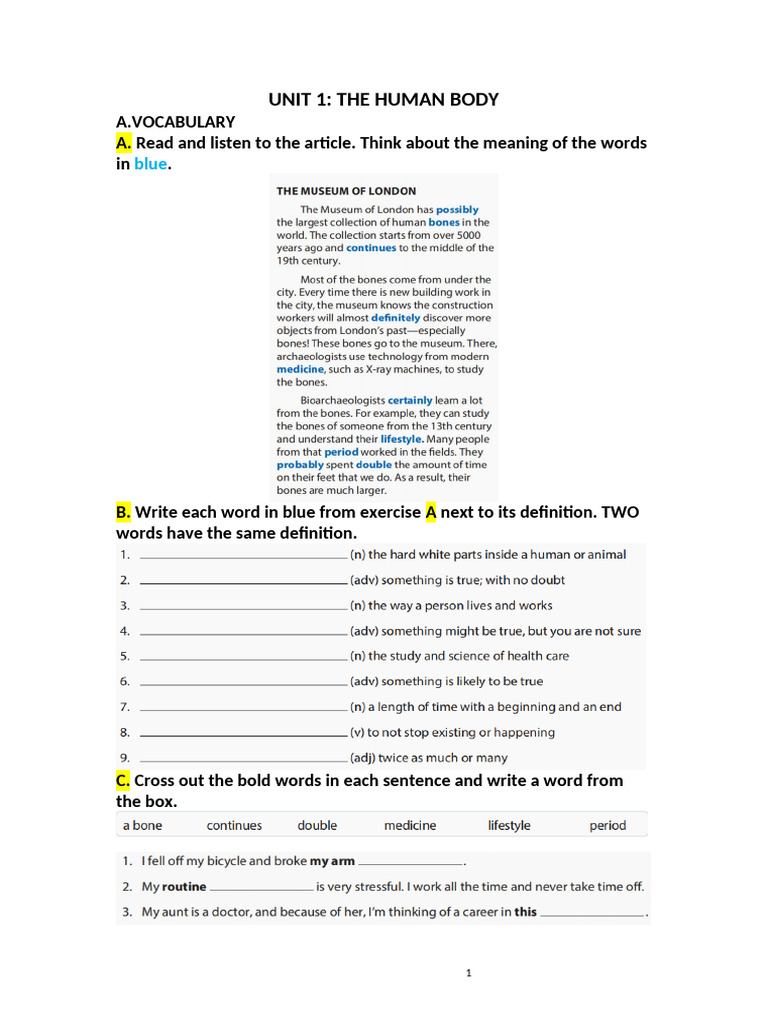 Unit 1 | PDF | Adverb | Linguistics