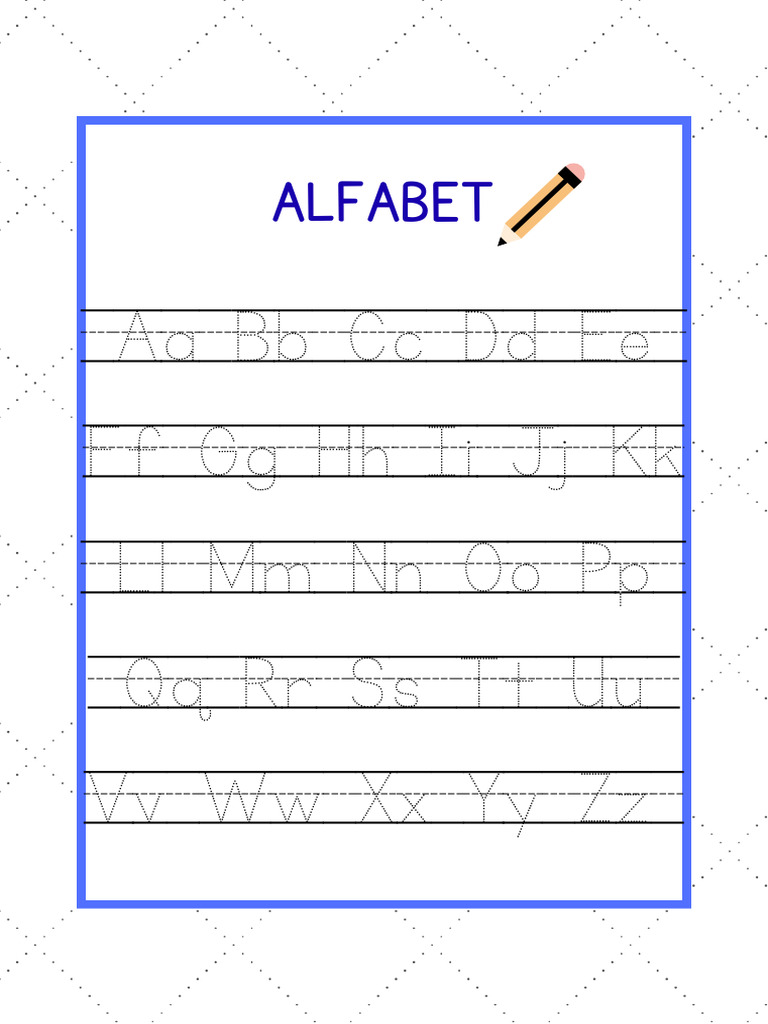 Alphabet Tracing Worksheet | PDF