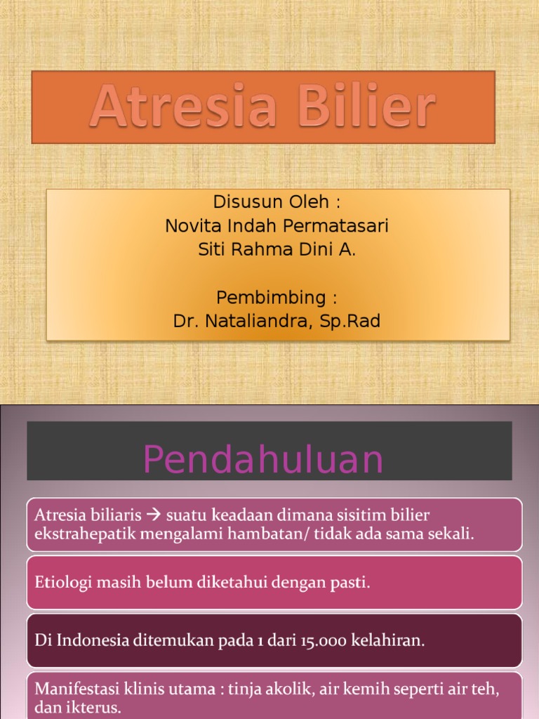 Atresia Bilier | PDF