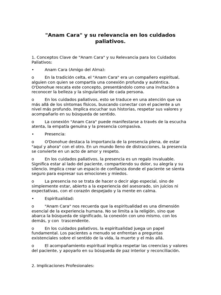 Analisis Anam Cara Version Normal Gemini | PDF | Experiencia | Empatía