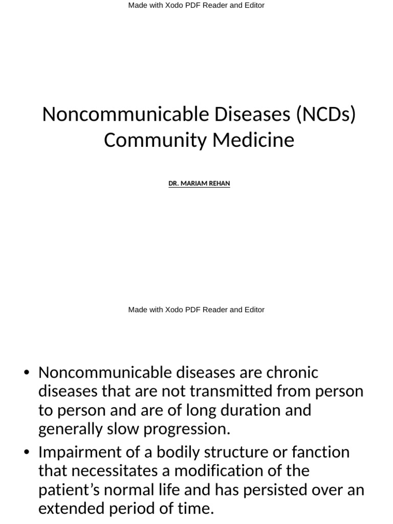 Non Communicable Diseases | PDF | Preventive Healthcare | Non ...