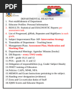 Departmental Head Management Index | PDF
