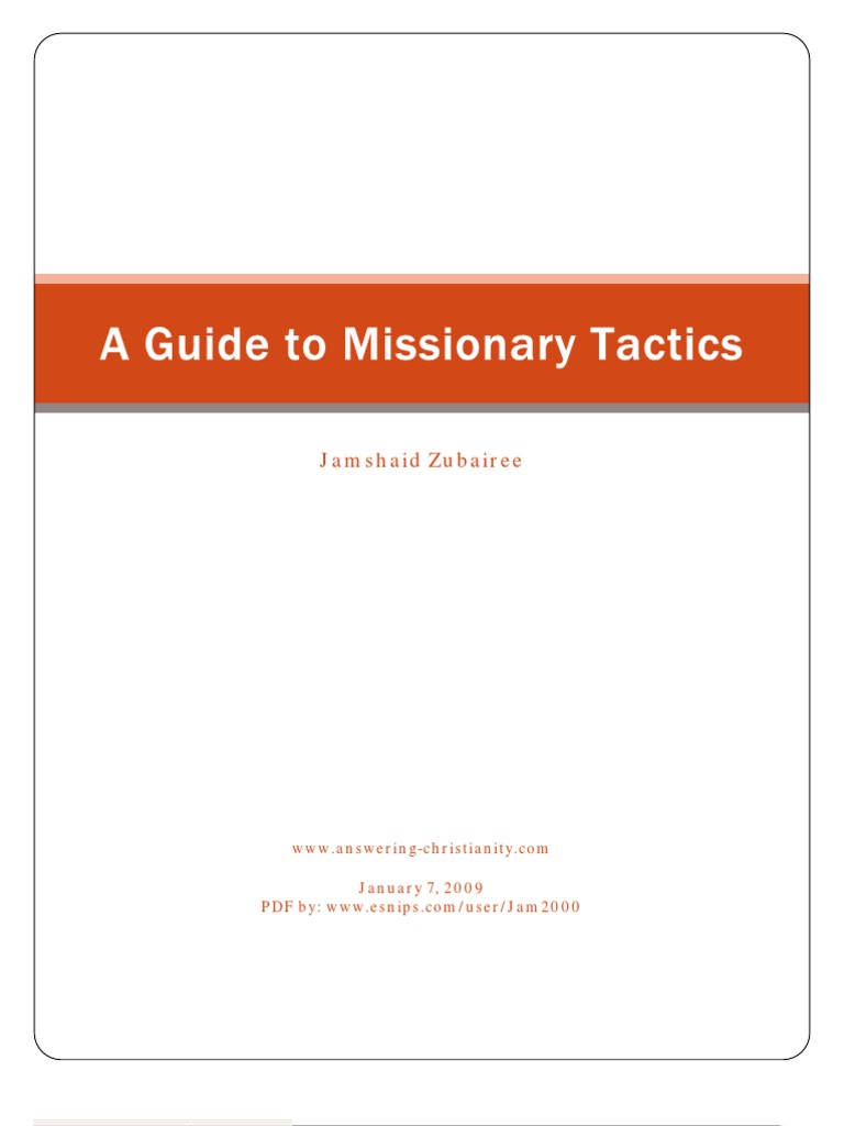 A Guide To Missionary Tactics | PDF | Quran | Islam