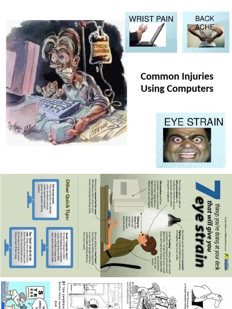 Common Injuries Using Computers | PDF