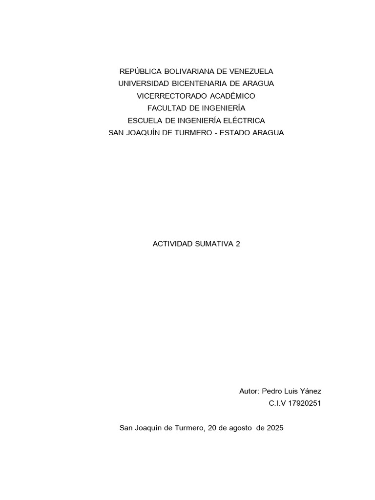Pedro Yánez Sumativa 2 | PDF