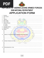 JCF Recruitment Requirements Overview | PDF