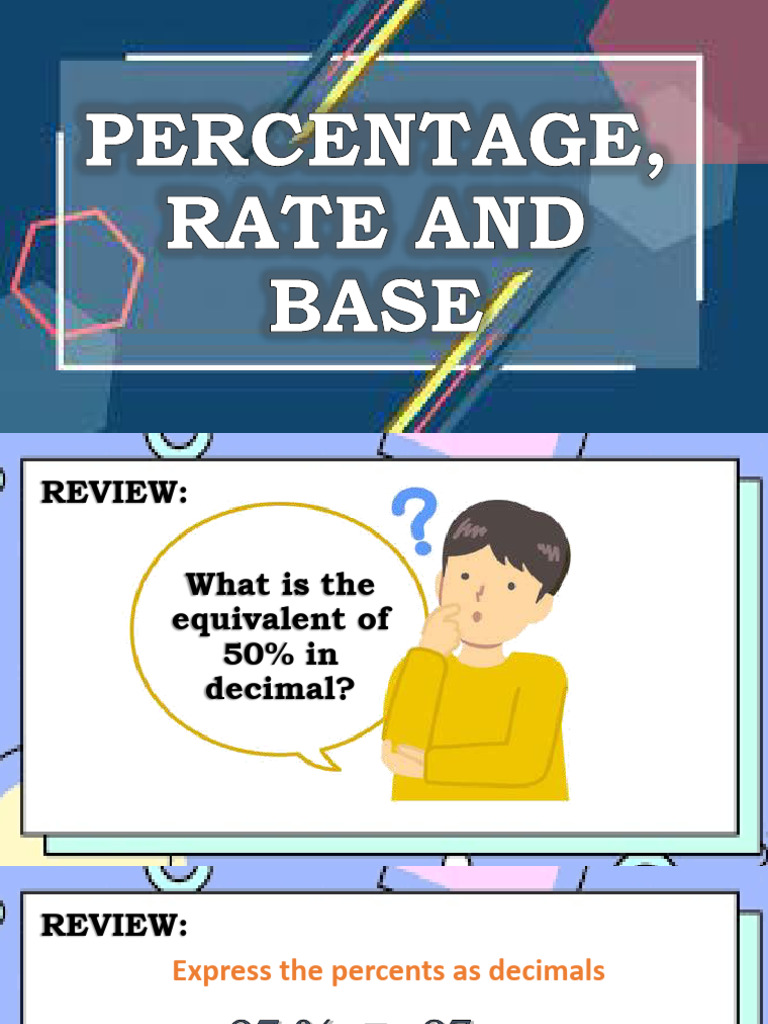 Percentage Rate and Base | PDF | Percentage | Number Theory