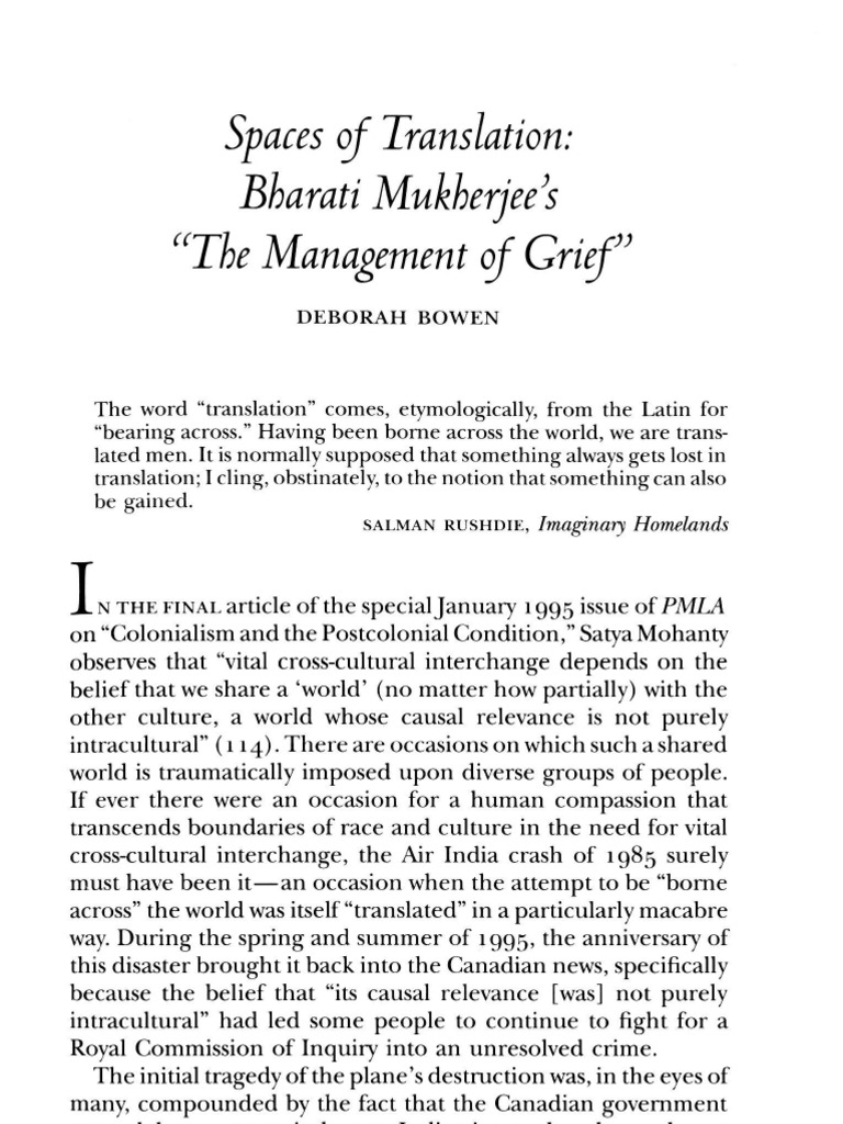 Management of Grief | PDF | Universalism | Grief