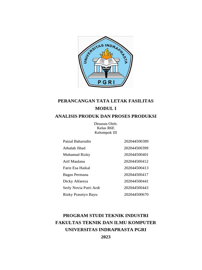 Cover Lembar-Lembar PTLF 1 | PDF