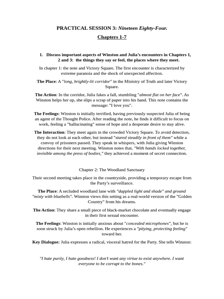 Nineteen Eighty-Four Practice3 | PDF | Value (Ethics)