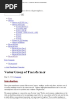Transformer Vector Groups | PDF | Transformer | Electrical Impedance