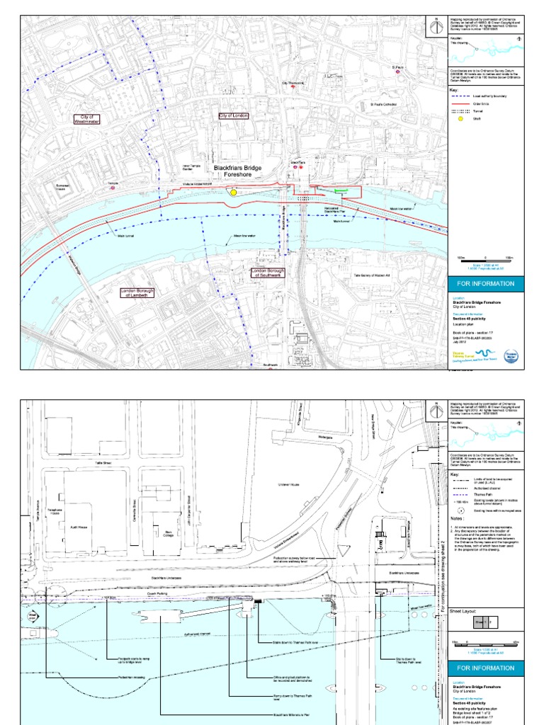 Foreshore Blackfriars Bridge: City of City of London | PDF | Ordnance ...