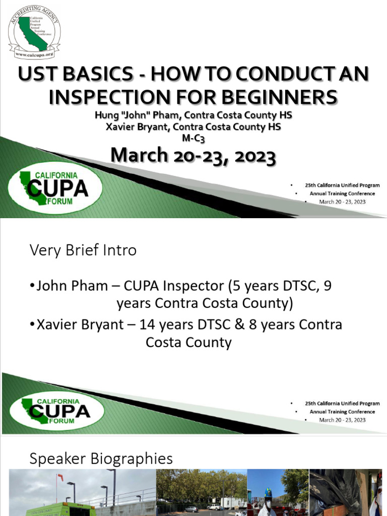 1961 7569 Ust Basics How To Conduct An Inspection For Beginners Final ...