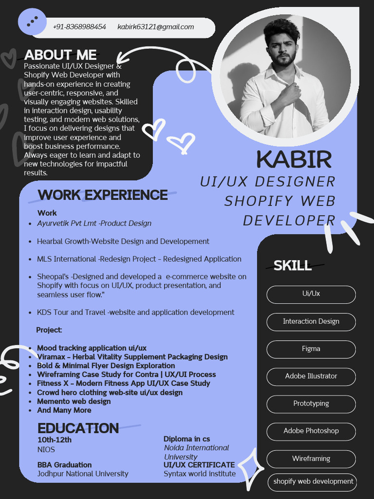 Kabir Ui Ux CV | PDF