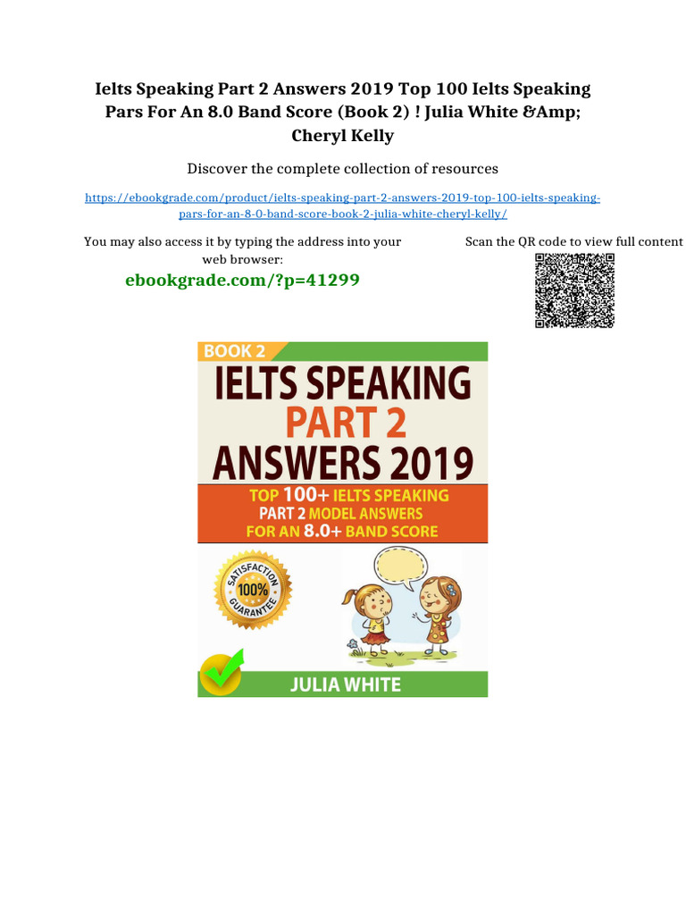 IELTS SPEAKING PART 2 ANSWERS 2019 Top 100 Ielts Speaking Pars For An 8 ...