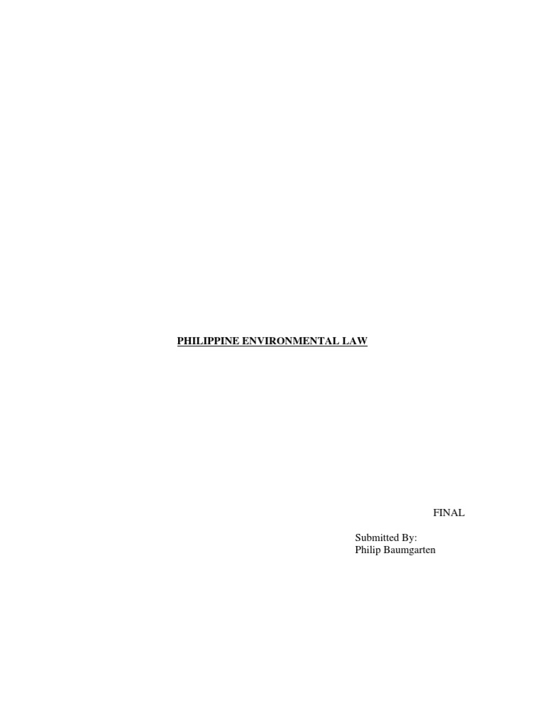 Overview of Philippine Environmental Law | PDF | Veto | Pesticide