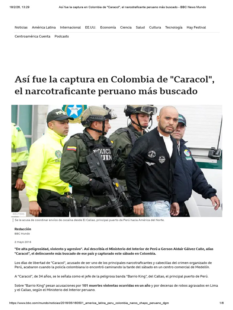 Así Fue La Captura en Colombia de - Caracol - , El Narcotraficante ...