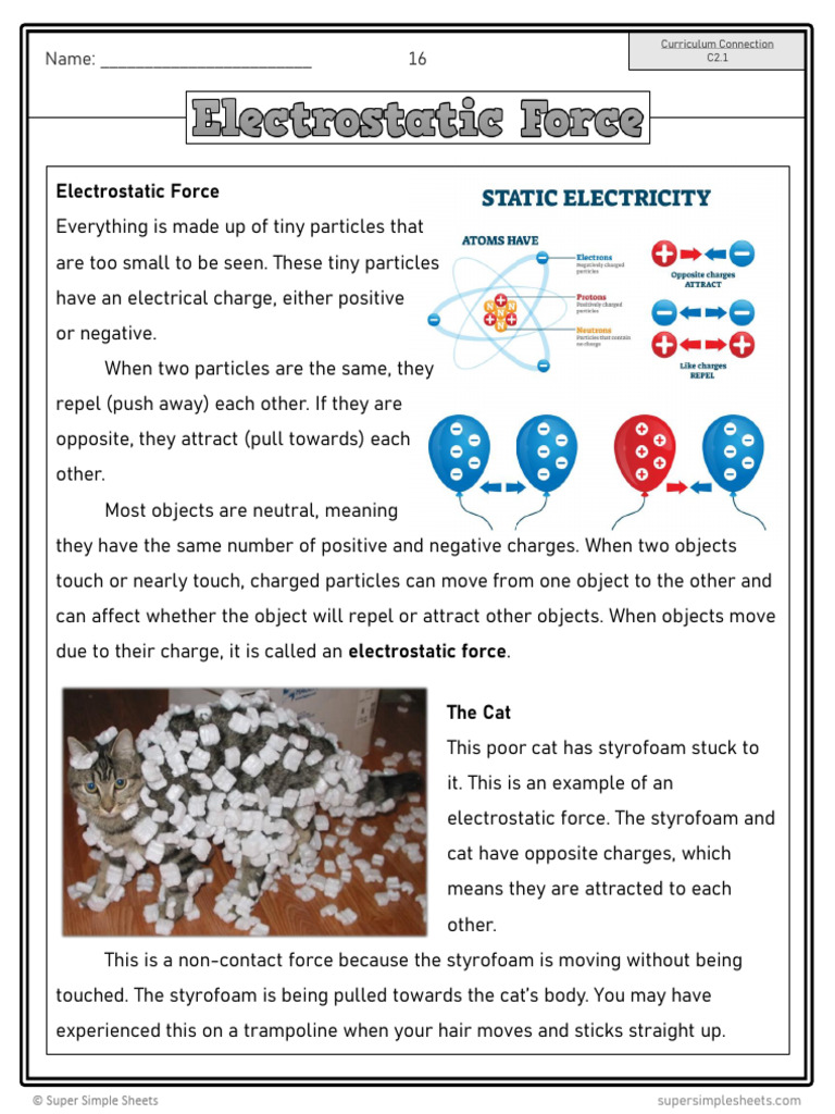 Static Electricity | PDF | Electric Charge | Force