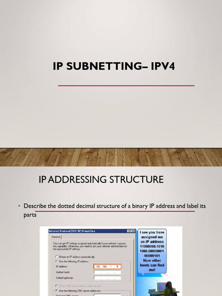 Lecture-4 IP Subnetting | PDF