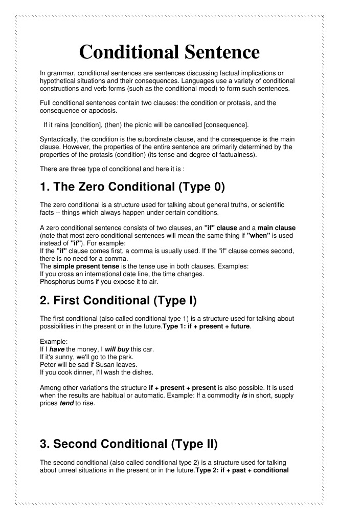 Conditional Sentence | Style (Fiction) | Morphology