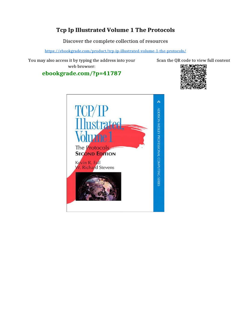 TCP IP Illustrated Volume 1 The Protocols Ready To Read | PDF ...